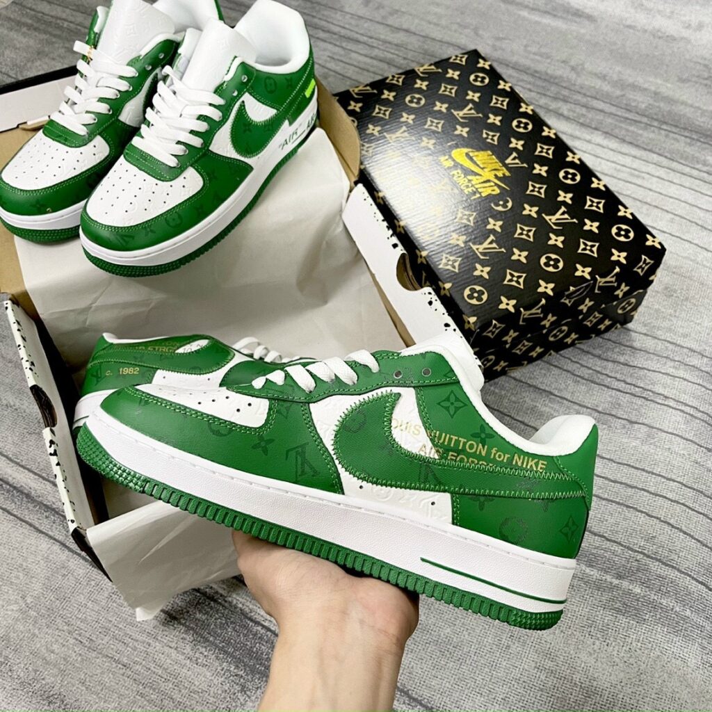 Giày Nike AF1 LV xanh lá rep 1:1 - Góc Của Nhỏ