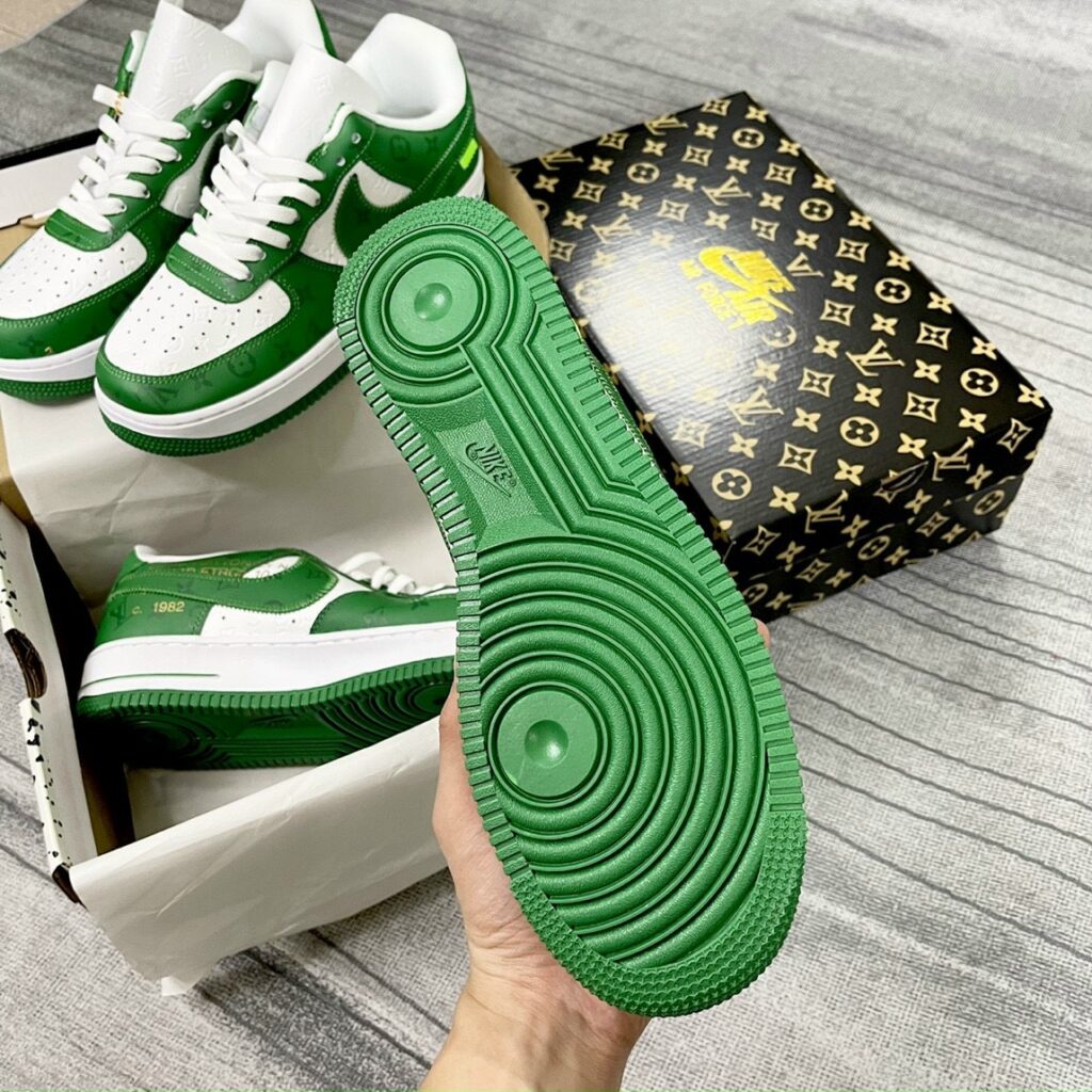 Giày Nike AF1 LV xanh lá rep 1:1 - Góc Của Nhỏ
